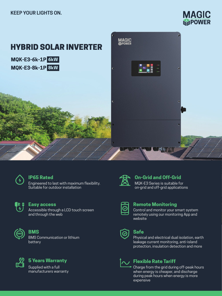 MagicPower Product Brochure | PDF | Electrical Grid | Power Engineering