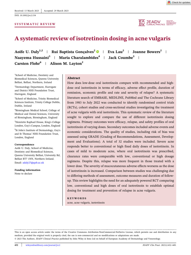 JEADV Clinical Practice - 2023 - Daly - A Systematic Review of ...