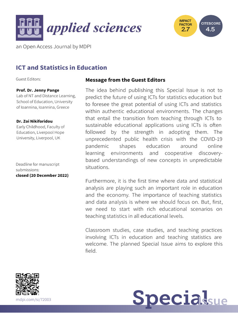 Ict Statistics Education | PDF | Open Access | Educational Technology