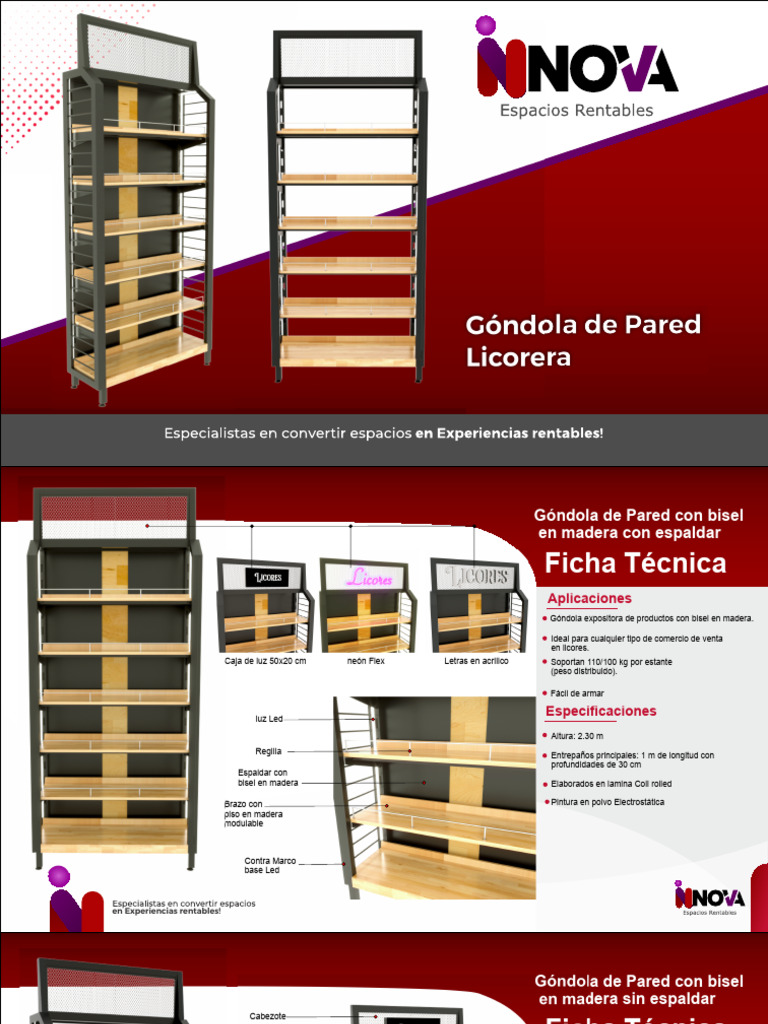 Góndola de Pared con Bisel de Madera | PDF