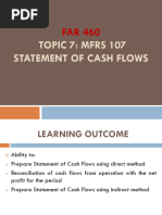 Grade 12 Cash Flow Statement Notes | PDF | Dividend | Cash Flow Statement