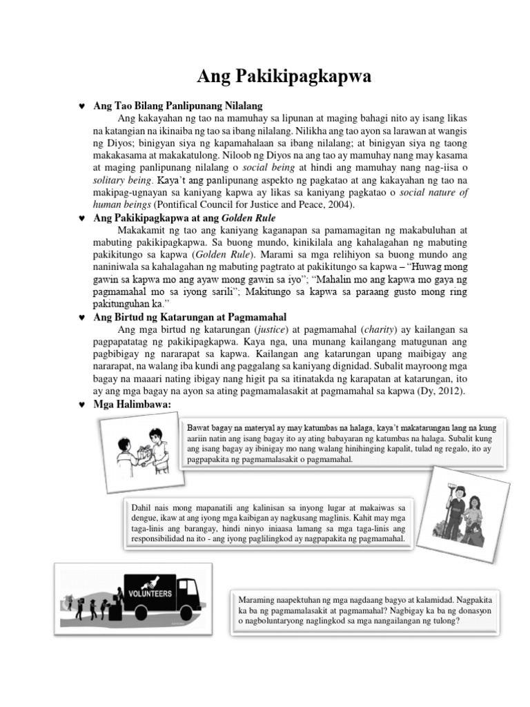 Ang Pakikipagkapwa | PDF