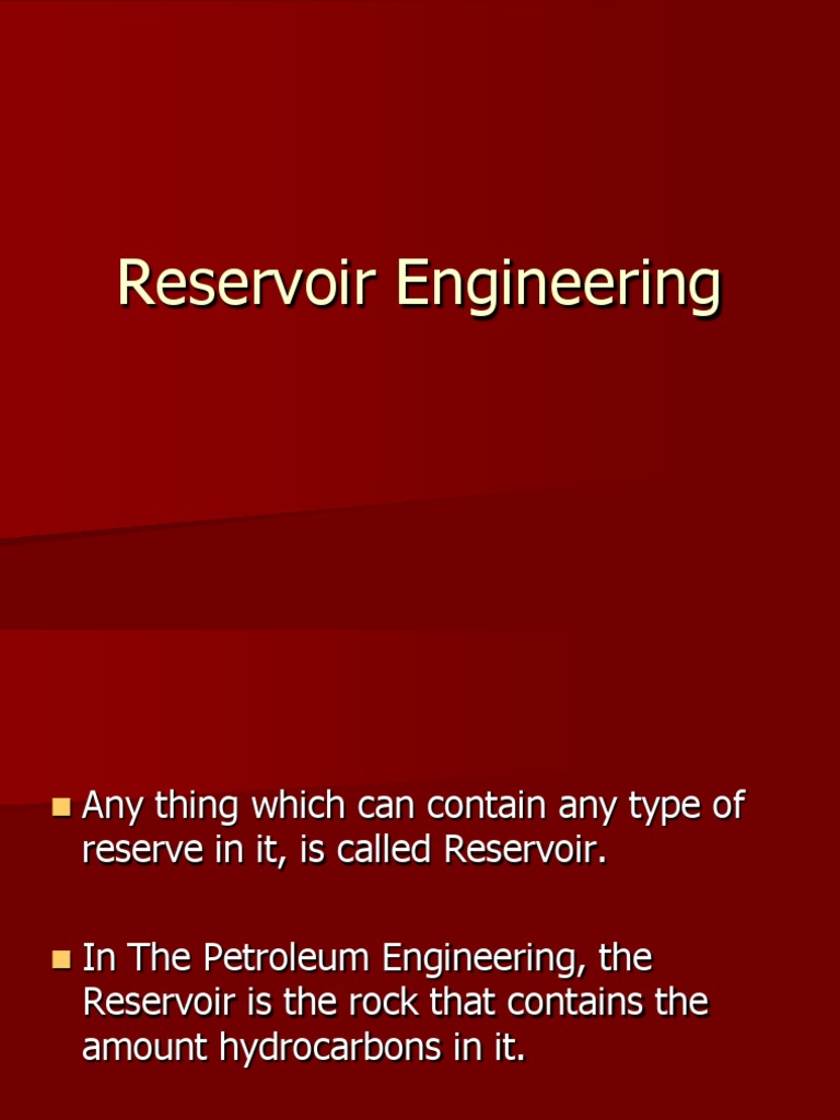Key Concepts in Reservoir Engineering | PDF | Home & Garden ...