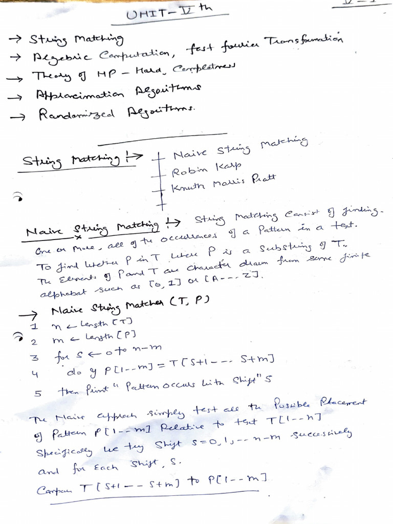 Daa Unit 5 Notes Pdf