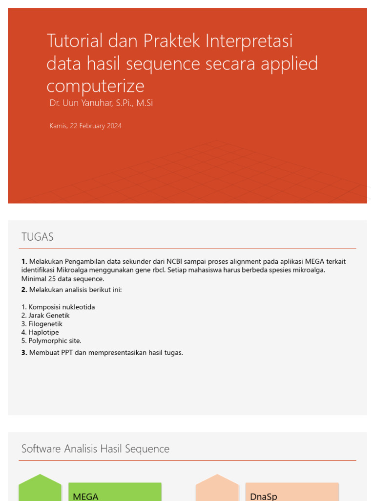 Tutorial Dan Praktek Interpretasi Data Hasil Sequence Secara Applied ...