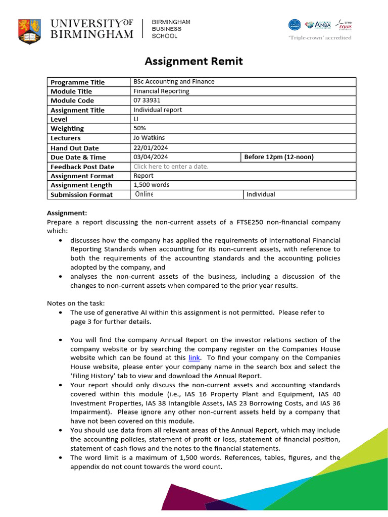 FR Assignment Remit 07 33931 2023-24AB 1 | PDF | International Financial Reporting Standards ...