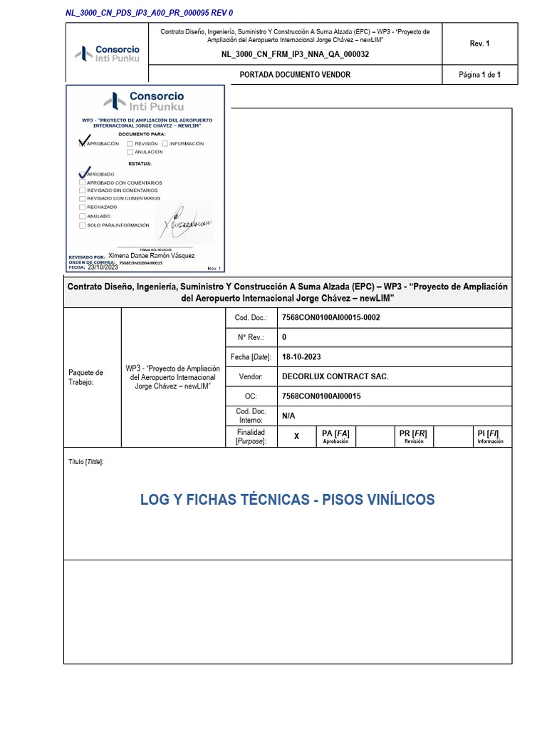 NL - 3000 - CN - PDS - Ip3 - A00 - PR - 000095 Rev0 Ficha Técnica ... NL - 3000 - CN - PDS - Ip3 - A00 - PR - 000095 Rev0 Ficha Técnica ...