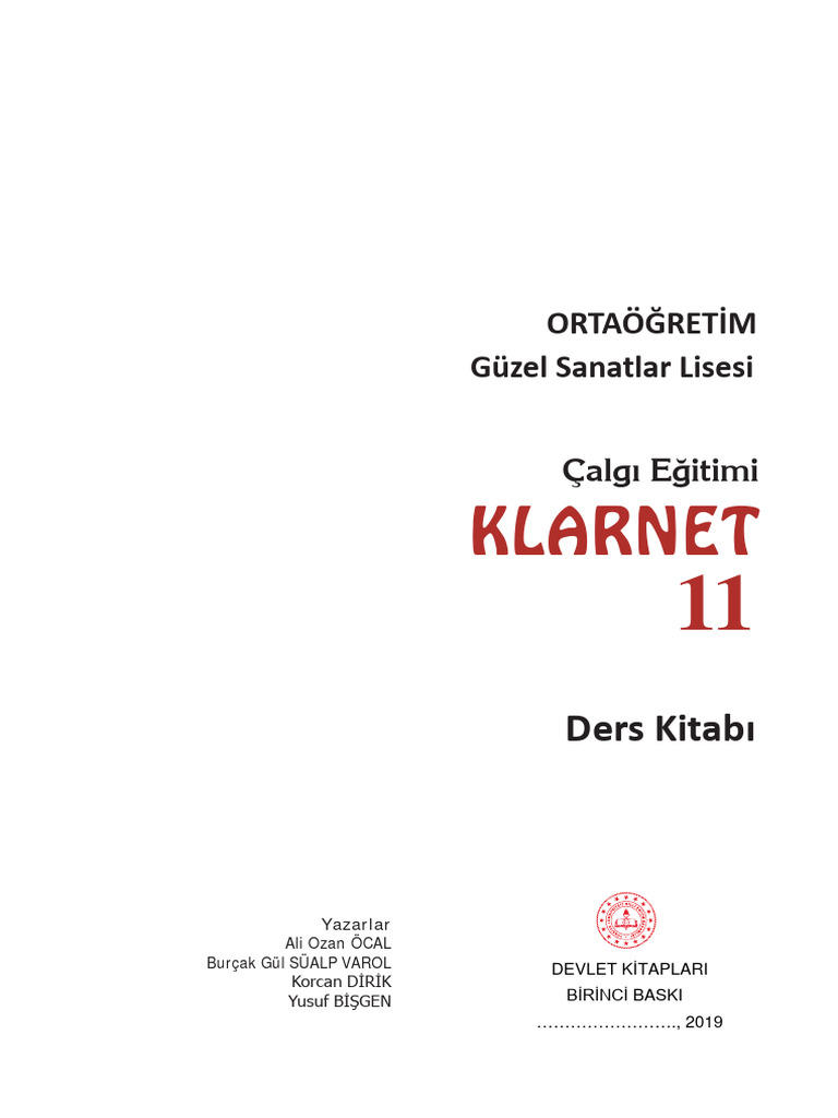 Klarnet Meb 11. Sınıf | PDF