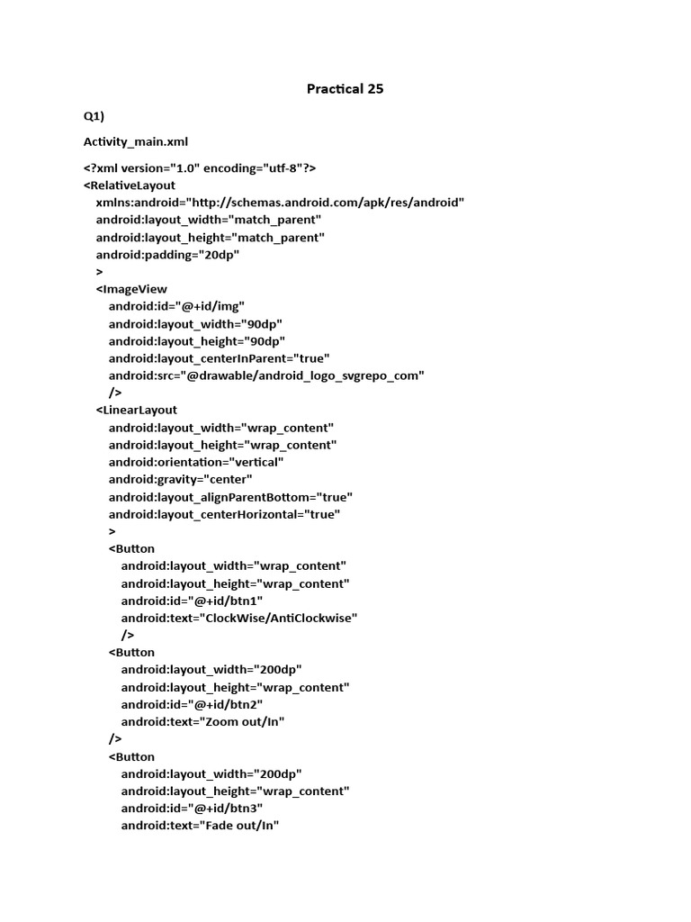 Practical 25 | PDF | Android (Operating System) | Embedded Linux Distributions