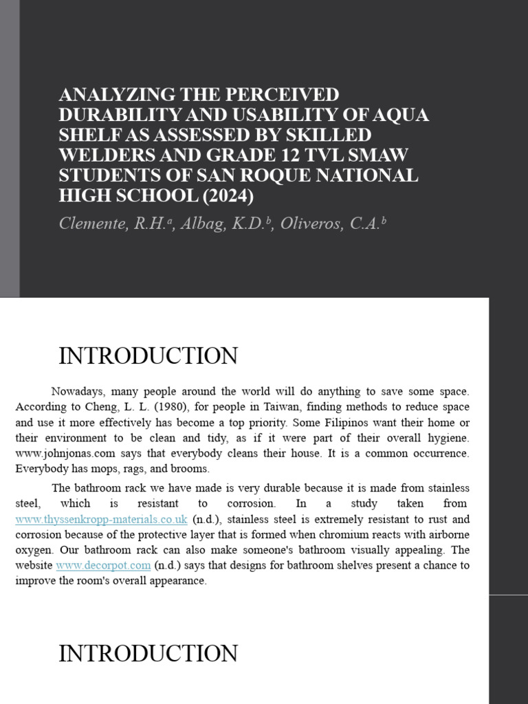 TVL2 Clemente and Group Aqua Shelf | PDF | Stainless Steel | Corrosion