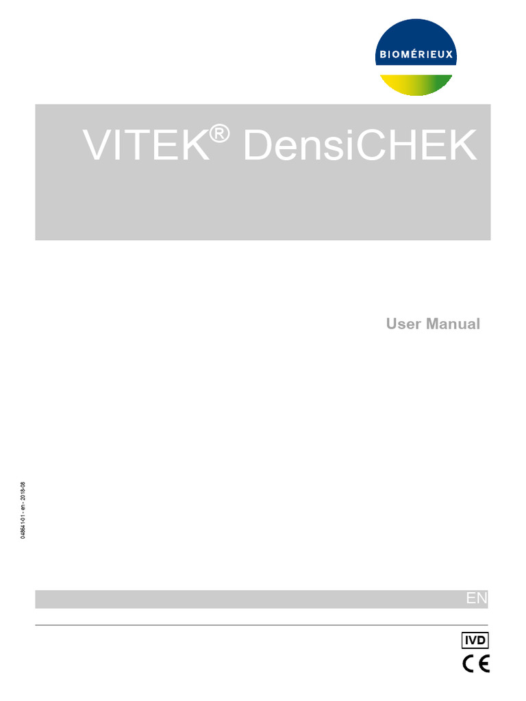 048641-01 - VITEK® DensiCHEK User Manual Part 1 | PDF | Computer Virus ...