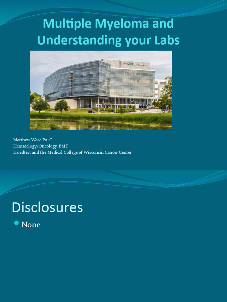 Multiple Myeloma and Understanding Your Labs | PDF | White Blood Cell ...