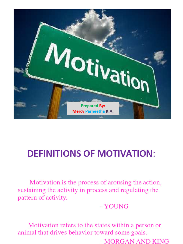 Motivation | PDF | Motivational | Motivation