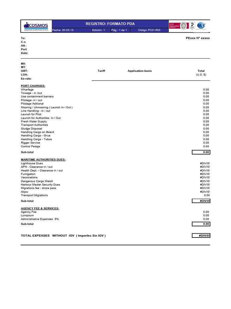Pc01 R03.formato Pda | PDF | Water Transport Infrastructure | Coastal Construction