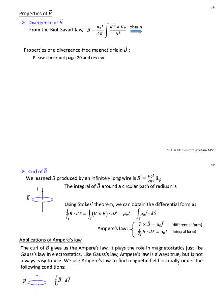 12 EM24S Magnetostatics II | PDF