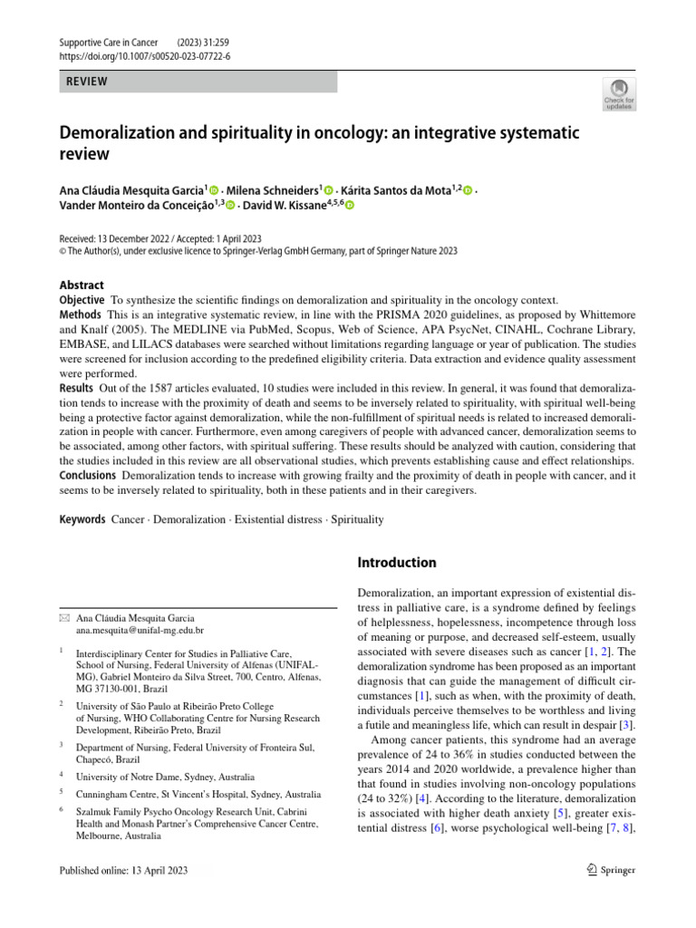 Garcia Et Al., 2023 | PDF | Terminal Illness | Pub Med