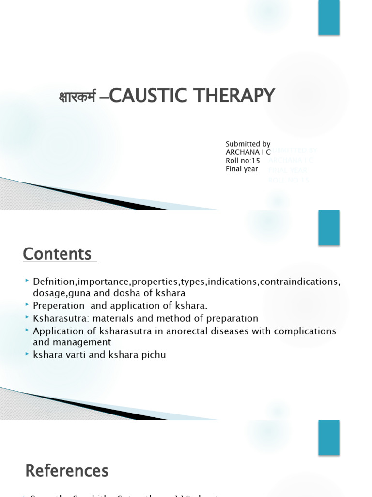 Kshara Karma - Edit Presentation2 | PDF