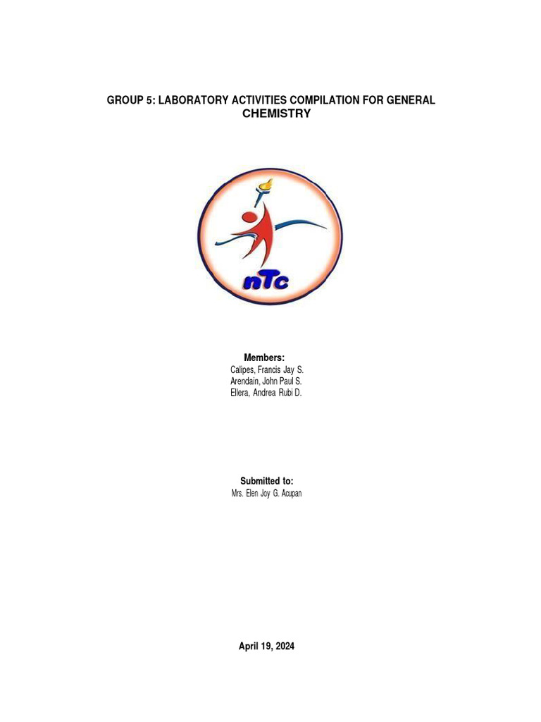GenChem - Experiments 1 1 | PDF | Sodium Bicarbonate | Sodium Carbonate