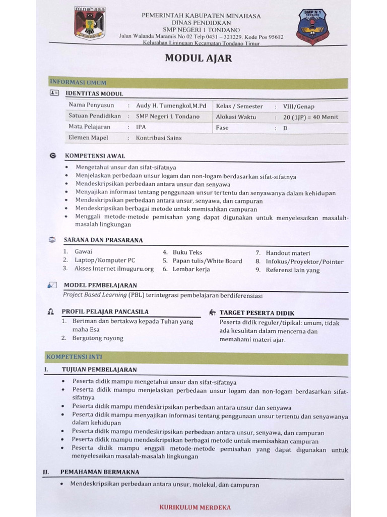 Modul Ajar | PDF