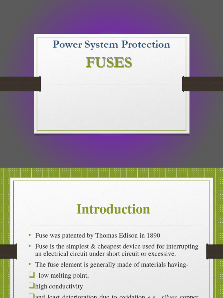 Fuses | PDF | Fuse (Electrical) | Electrical Engineering