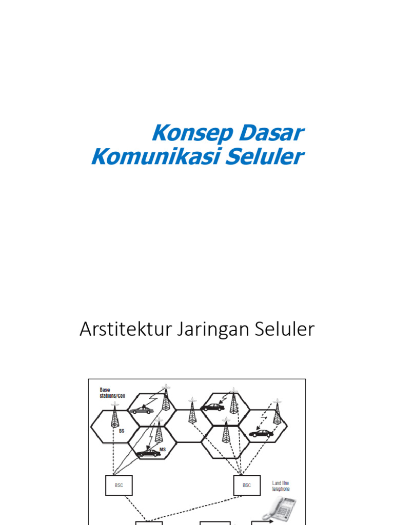 Dasar-dasar Komunikasi Seluler dan Teknologi | PDF