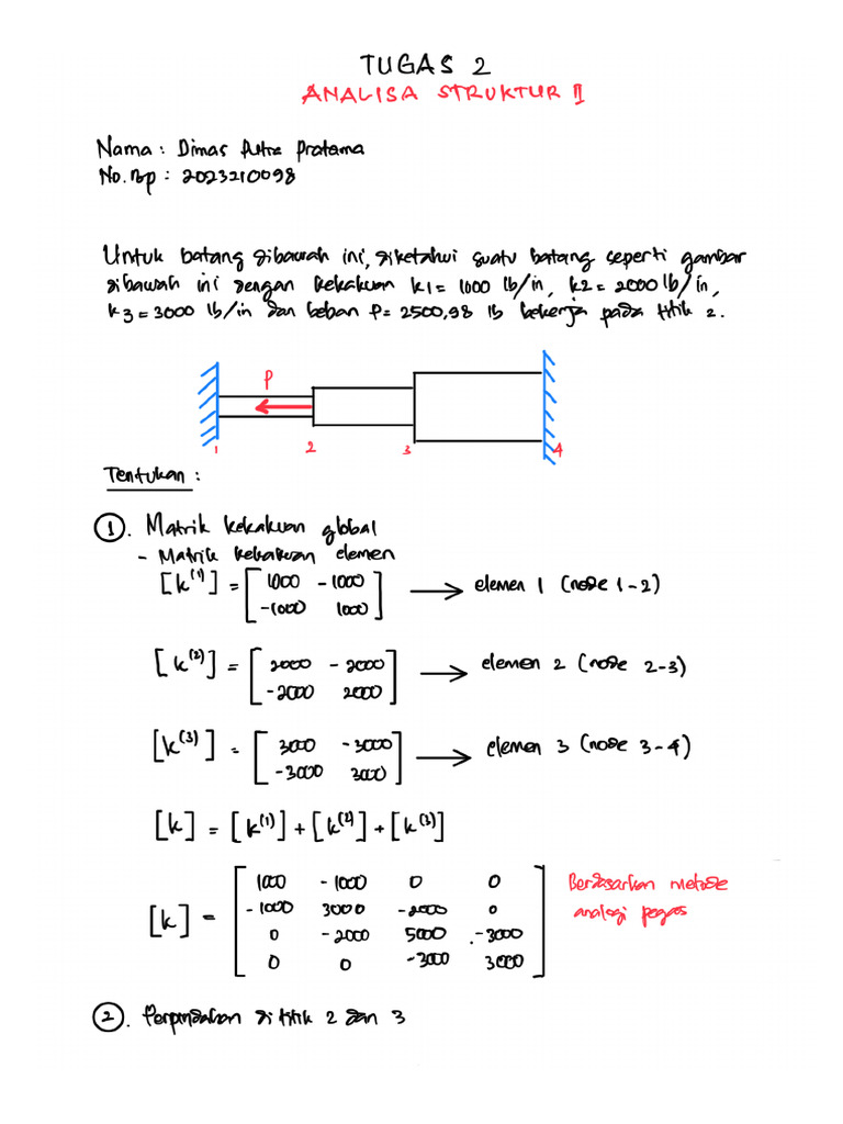 Tugas 2 Analisis Struktur Ii Pdf 