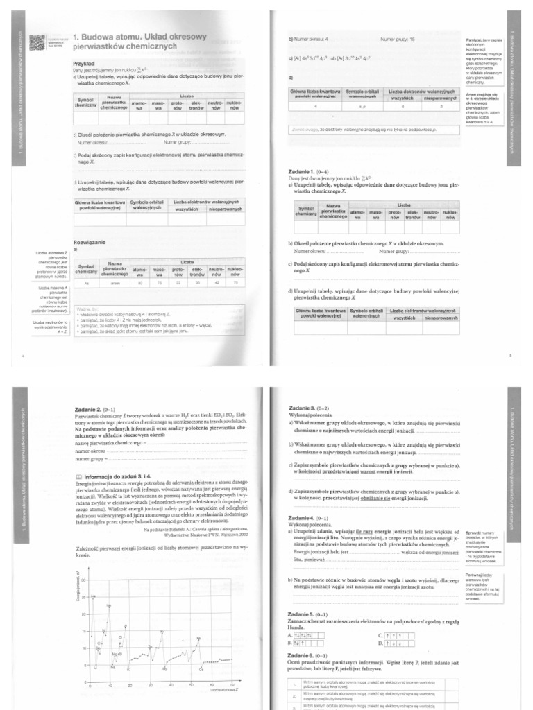 Chemia - Maturalne Karty Pracy 1 | PDF