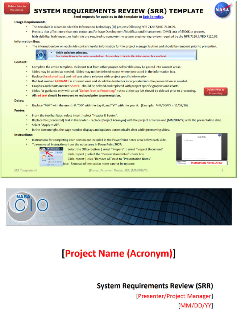 Project SRR Overview | PDF
