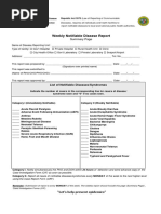 Pidsr Weekly Notifiable Report 1 | PDF | Animal Diseases | Animal Viral ...