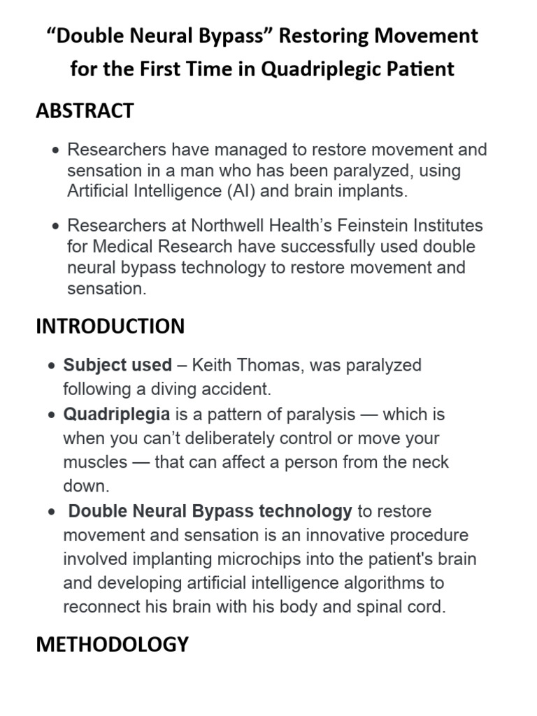 Double Neural Bypass Poster Info | PDF