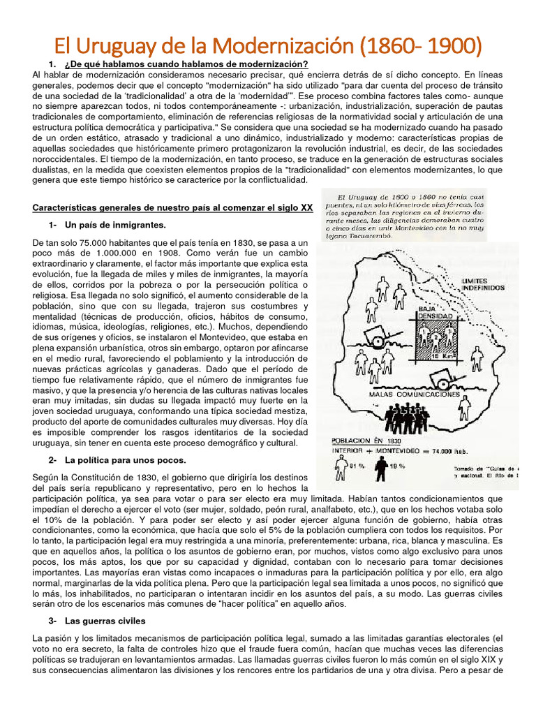 El Uruguay De La Modernizacion Pdf Teoría De La Modernización Uruguay