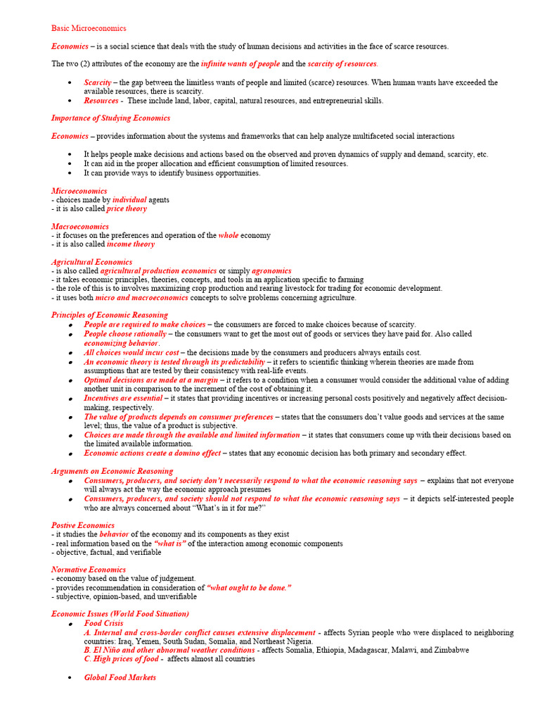 BME Reviewer | PDF | Economics | Microeconomics