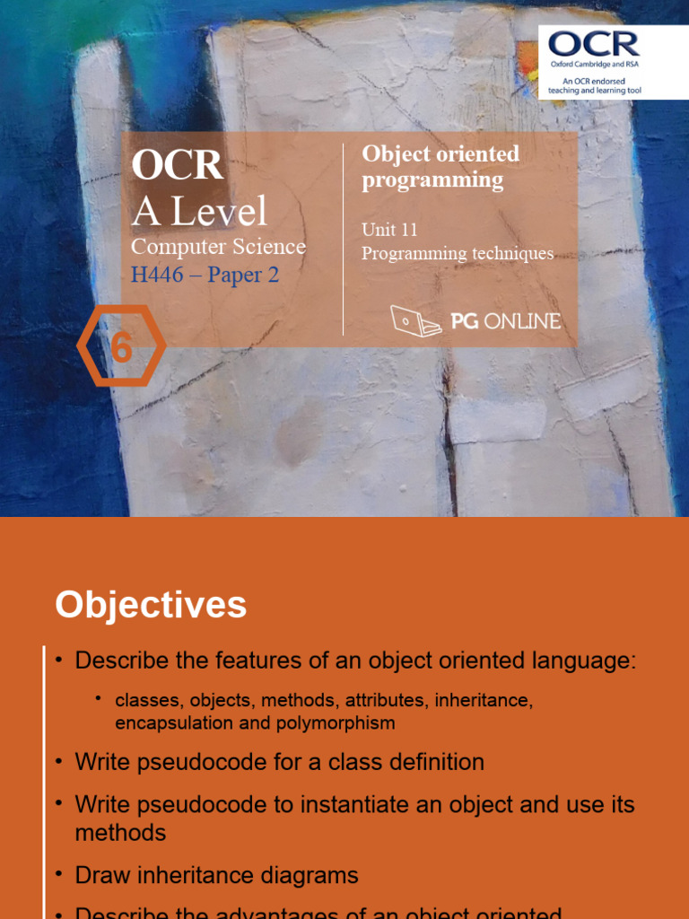 Programming Techniques T6 OOP | PDF | Object Oriented Programming ...