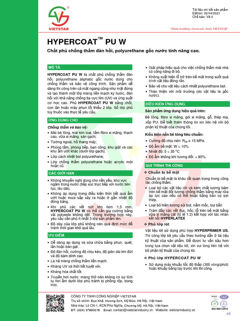 Hypercoat PU W | PDF
