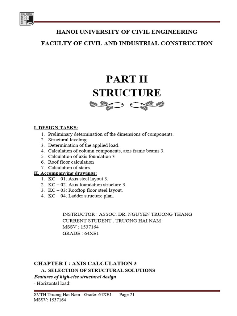 Datn - Nam | Download Free PDF | Beam (Structure) | Framing (Construction)