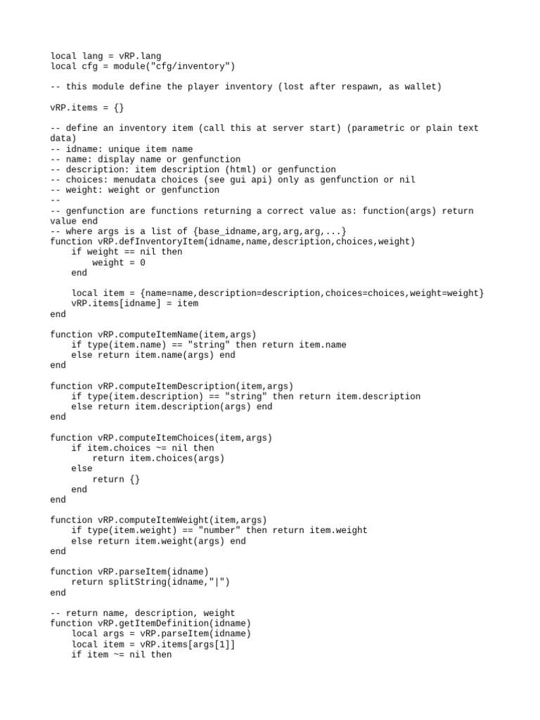 FiveM Inventory | PDF | Software Development | Computer Science
