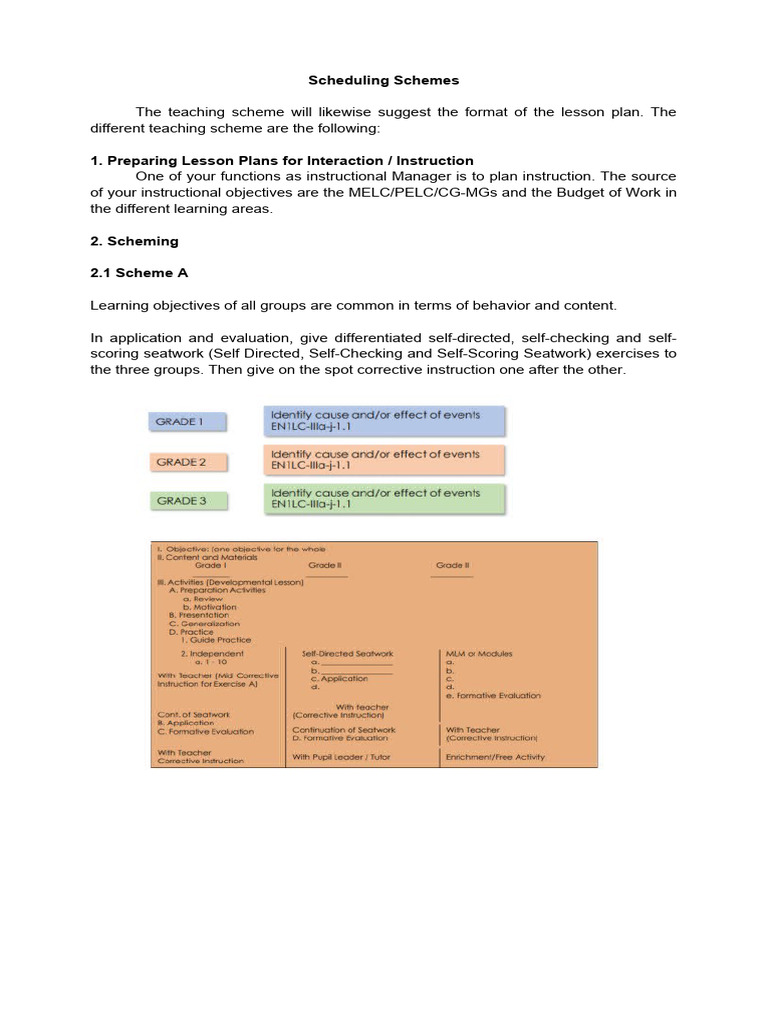 Effective Teaching Scheduling Schemes | PDF