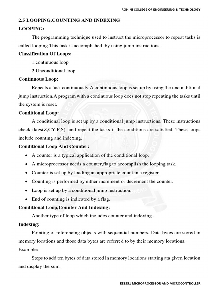 looping CAM | PDF | Control Flow | Pointer (Computer Programming)