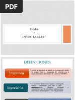 Inyectables: Preparación y Aplicación | PDF | Inyección (medicina) | Ciencias de la Salud