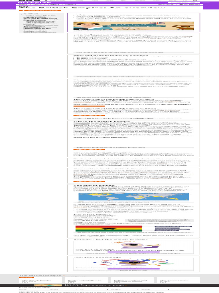 KS3 British Empire Overview | PDF | History