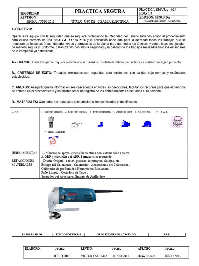 28.- PRACTICA SEG. CIZALLA | PDF