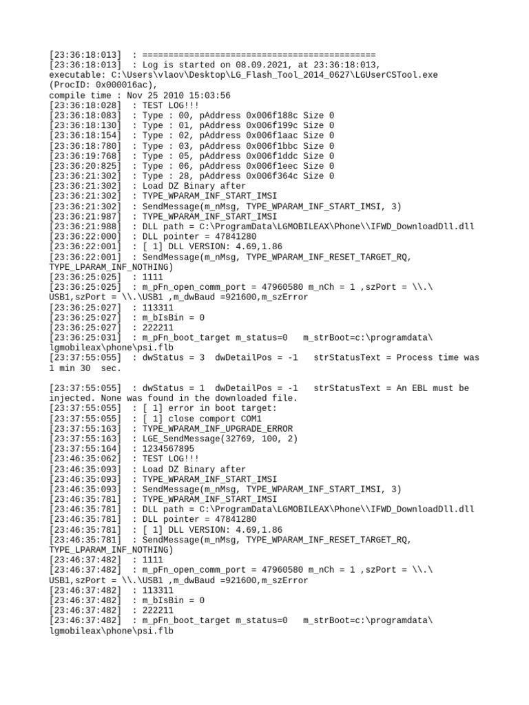 LGUserCSTool Log | PDF | Microsoft Windows | Computer Science