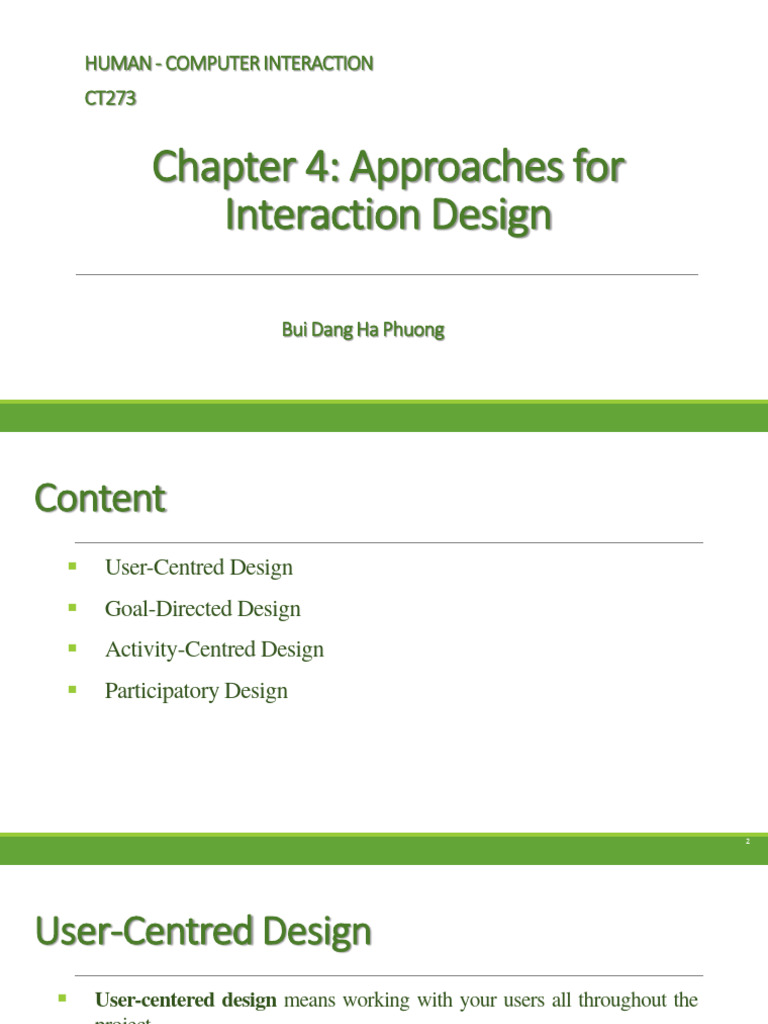 Chap4 Approaches For Interaction Design | PDF | Conceptual Model | Human Communication