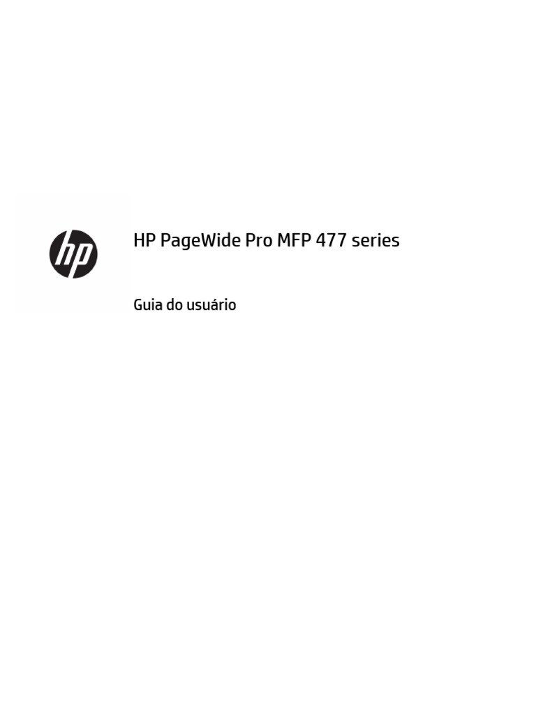 Manual Do Usuário MFP Color A4 Pagewide 474dw - Portugues 1 | PDF | Rede de computadores | Rede ...