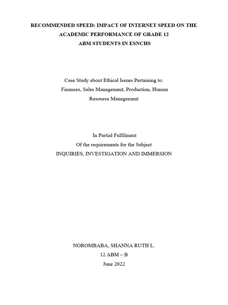 RESEARCH PROPOSAL - Final Output | PDF | Sampling (Statistics) | Survey ...