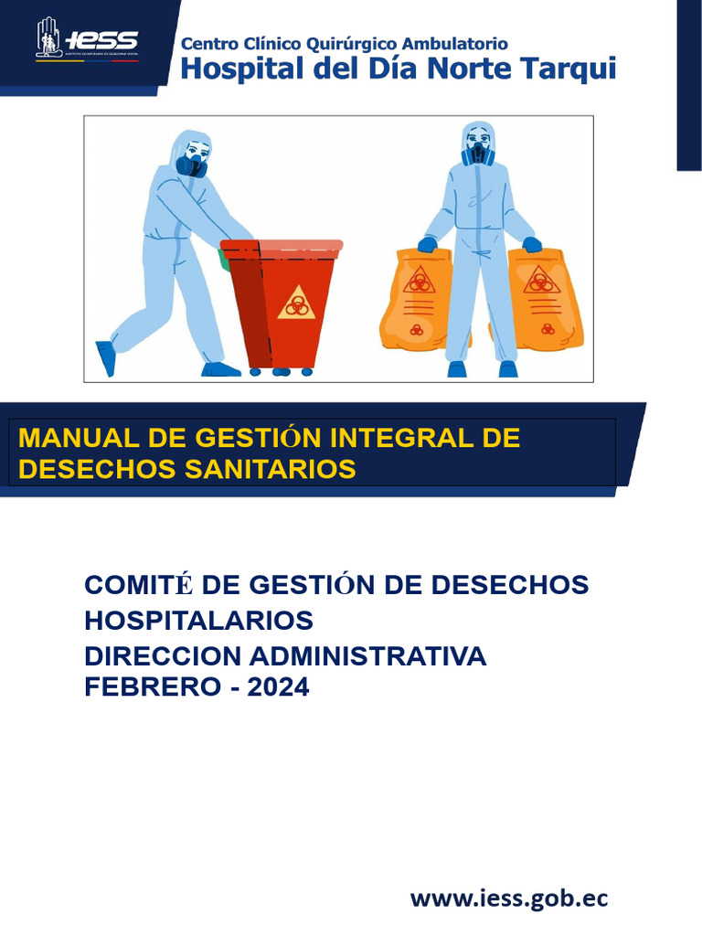 Hdnt Dm Gd Manu 2024 001 Manual Gestión Desechos-signed | PDF | Residuos | Gestión de residuos