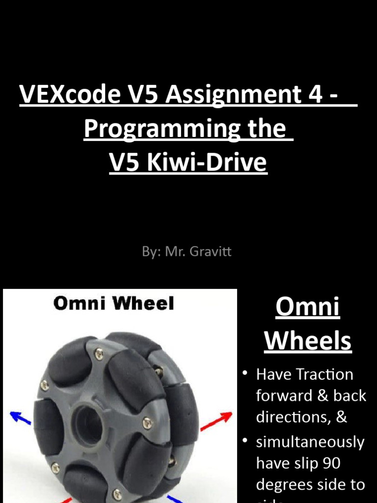 4 Vexcode v5 Kiwi Drive Compressed | PDF | Computing | Software