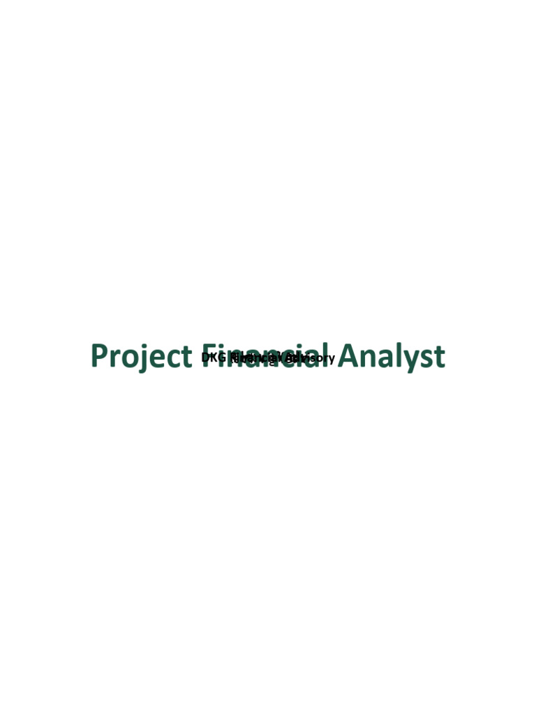 Project Financial Analyst Job Description Template | PDF | Financial ...