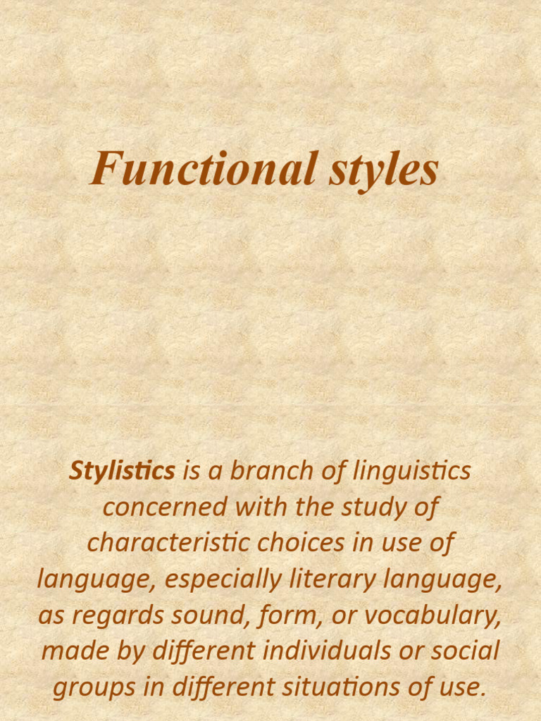 Stylistics | PDF | Communication | Linguistics