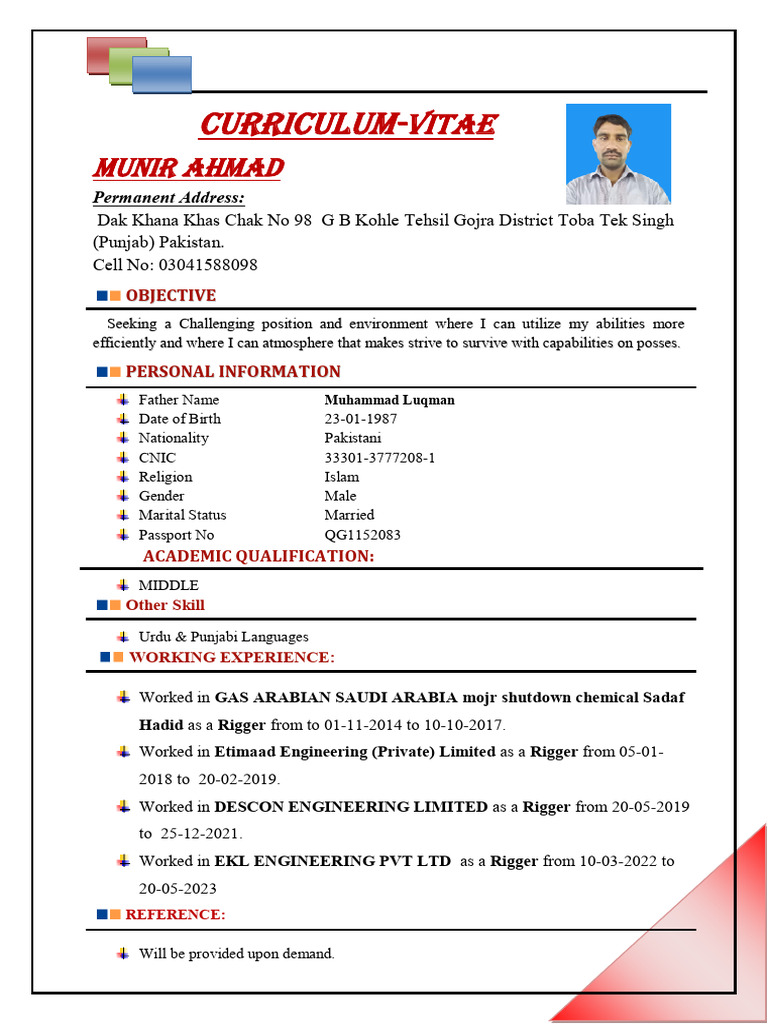 Muneer CV Change | PDF